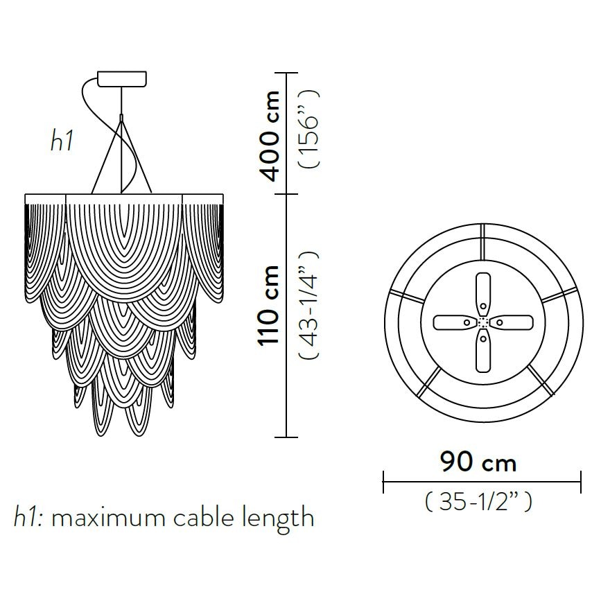 Ceremony Suspension - Slamp | Chandeliers - USA & Canada