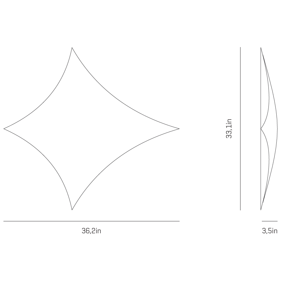 Kite Ceiling/Wall - a-emotional light | Wall Sconces - USA & Canada