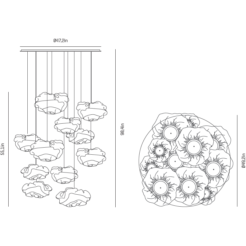 Nevo 11 Light Composition Suspension - a-emotional light | Cluster ...