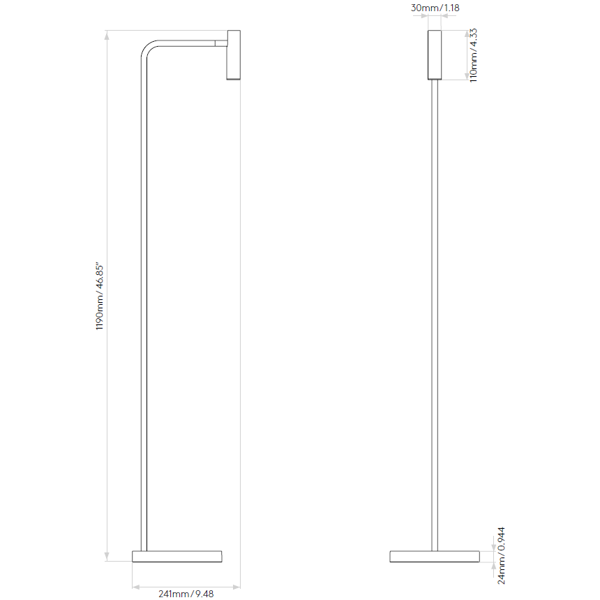 Enna LED Floor - Astro Lighting | Task Floor Lamps - USA & Canada