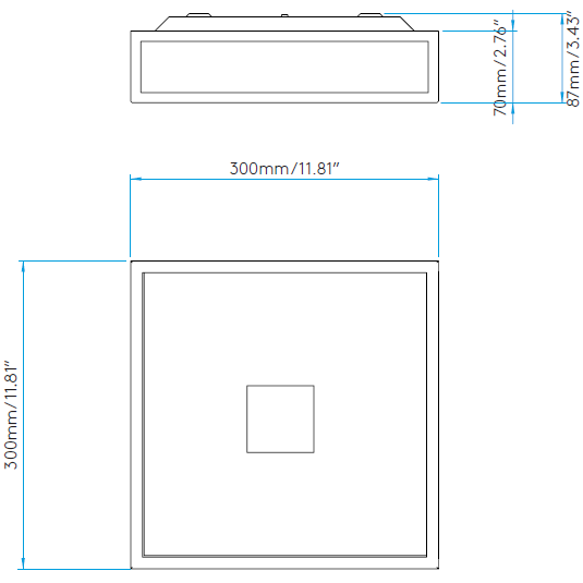 Mashiko Square Ceiling - Astro Lighting | Flush Mount Lights - USA & Canada