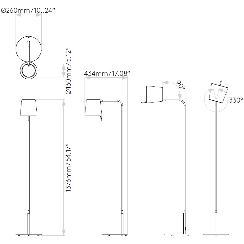 Mitsu Floor - Astro Lighting | Task Floor Lamps - USA & Canada