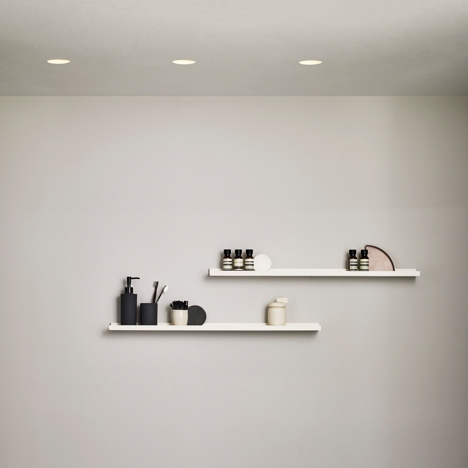 Trimless Recessed Lighting Modular Hollow 115 Trimless LED GE Wandlamp