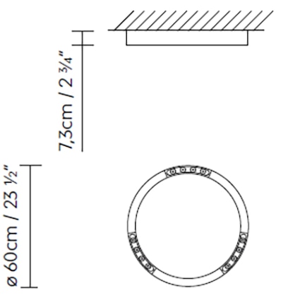 R2 C Ceiling - B.lux | Flush Mount Lights - USA & Canada