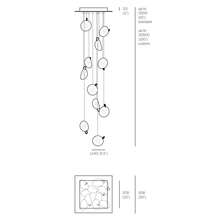 76.11 Suspension - Bocci | Cluster Lights - USA & Canada