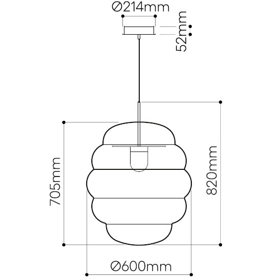 Blimp Pendant Suspension - Bomma | Pendant Lights - USA & Canada