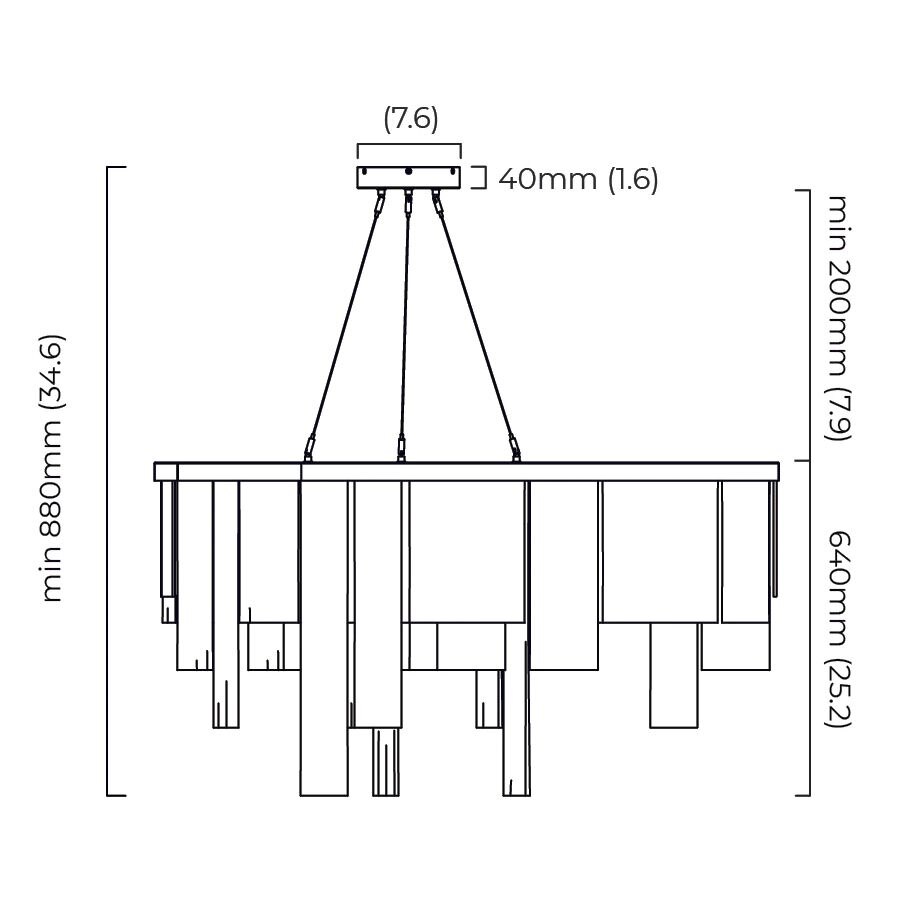 Cascata Chandelier Suspension - CTO Lighting | Chandeliers - USA & Canada