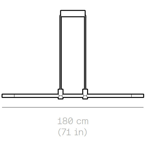 RA Line Large Suspension - Darmes | Linear Suspension Lights - USA & Canada