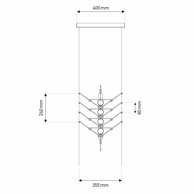 VVV Suspension - DCW éditions | Chandeliers - USA & Canada