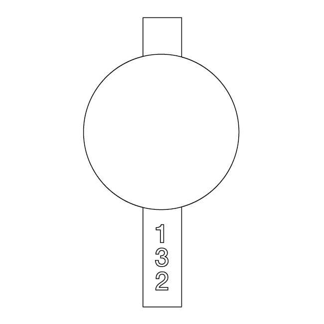 Circ A-3720X-W Outdoor Wall Signage - Estiluz | Wall Signage Lights ...