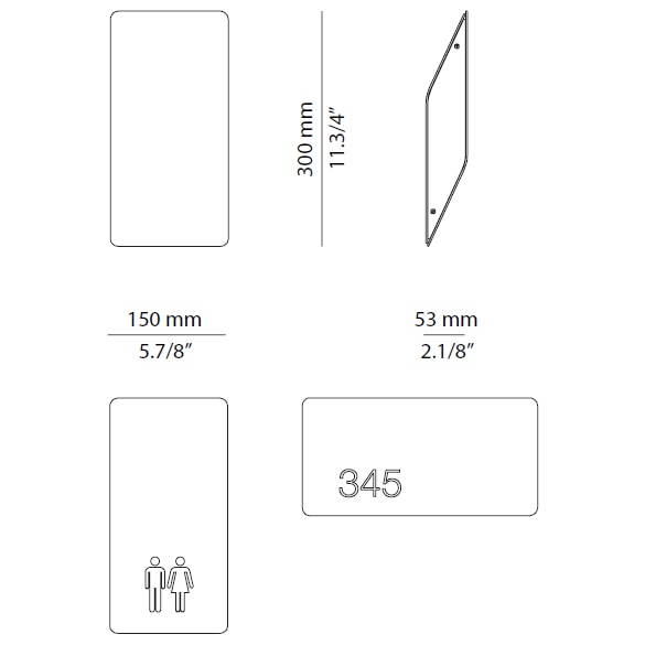 Shapes 4100 Sign Wall - Estiluz | Wall Signage Lights - USA & Canada