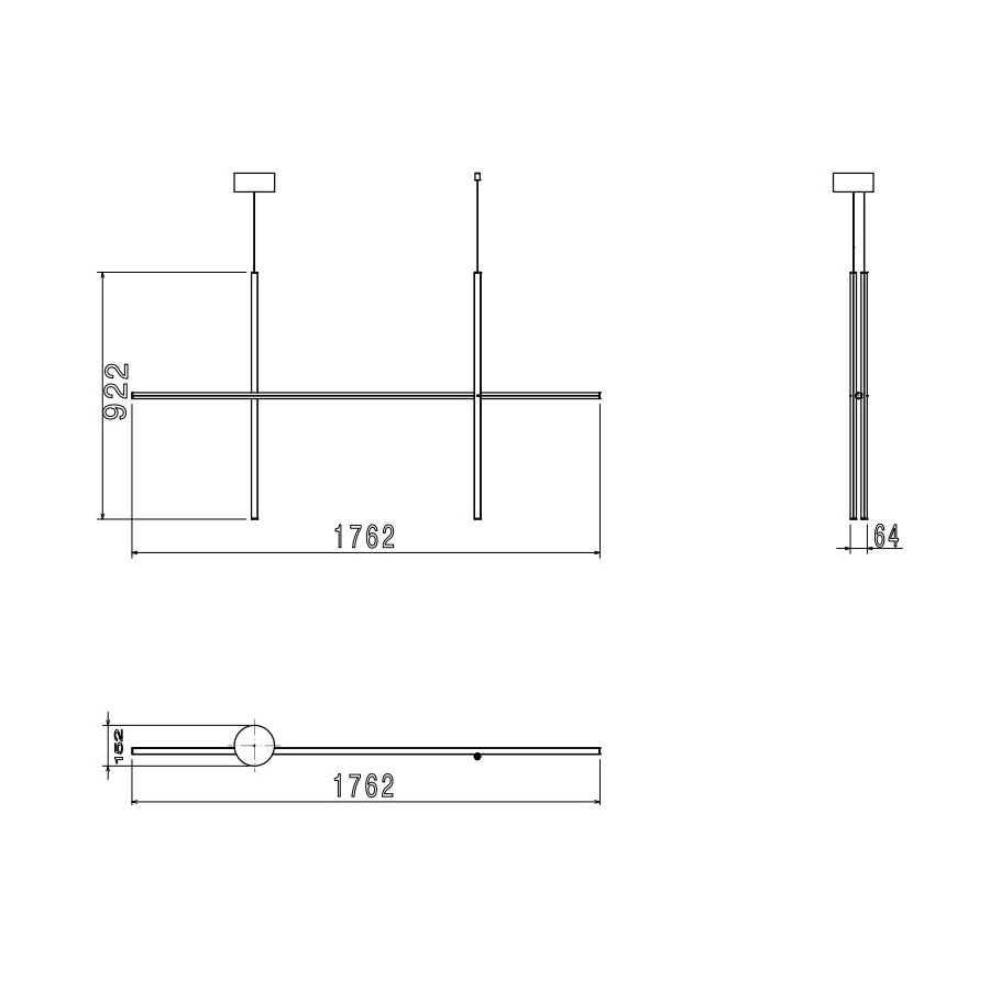 Coordinates S2 Suspension - Flos | Chandeliers - USA & Canada