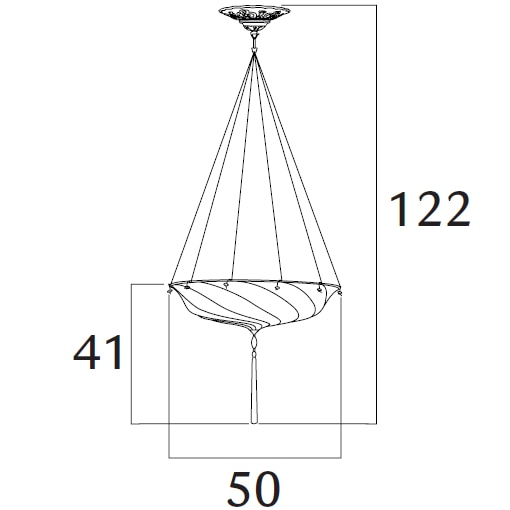 Scudo Saraceno Silk Ceiling/Suspension - Fortuny | Chandeliers - USA ...