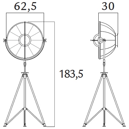 Studio Floor - Fortuny | Floor Lamps - USA & Canada