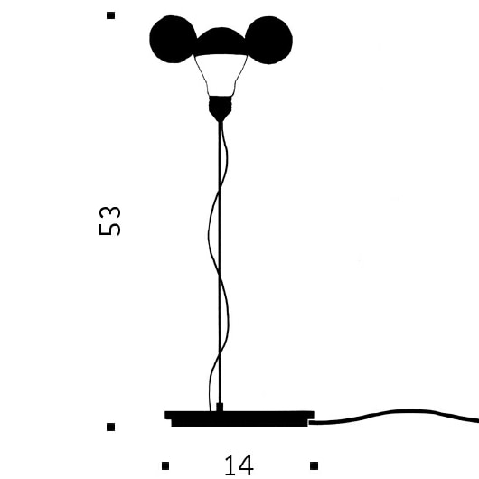 I Ricchi Poveri Toto Table - Ingo Maurer | Table Lights - USA & Canada
