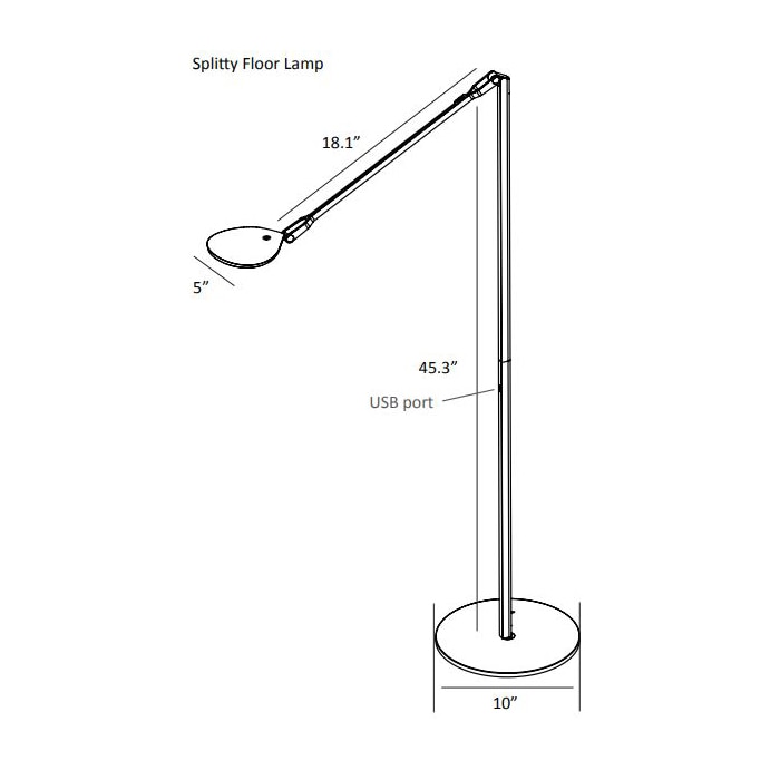 Splitty Floor - Koncept | Task Floor Lamps - USA & Canada