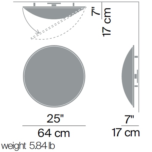 Trama Ceiling/Wall - LucePlan | Flush Mount Lights - USA & Canada