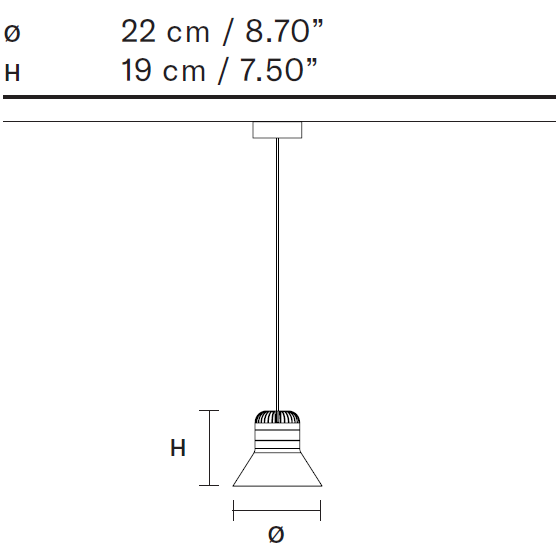 Cordea Indoor S P Suspension - Masiero | Pendant Lights - USA & Canada