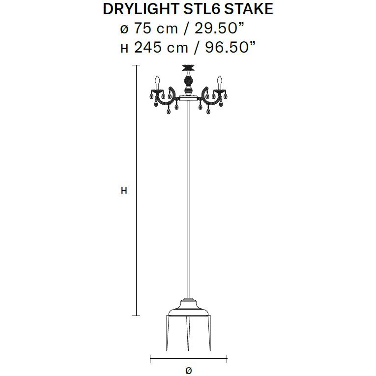Drylight STL6 Outdoor Portable Floor/Bollard - Masiero | Outdoor ...