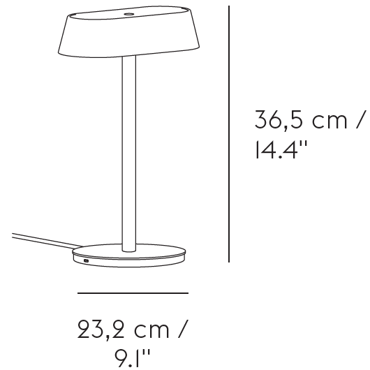 Linear Table - Muuto | Device Charging Table Lamps - USA & Canada