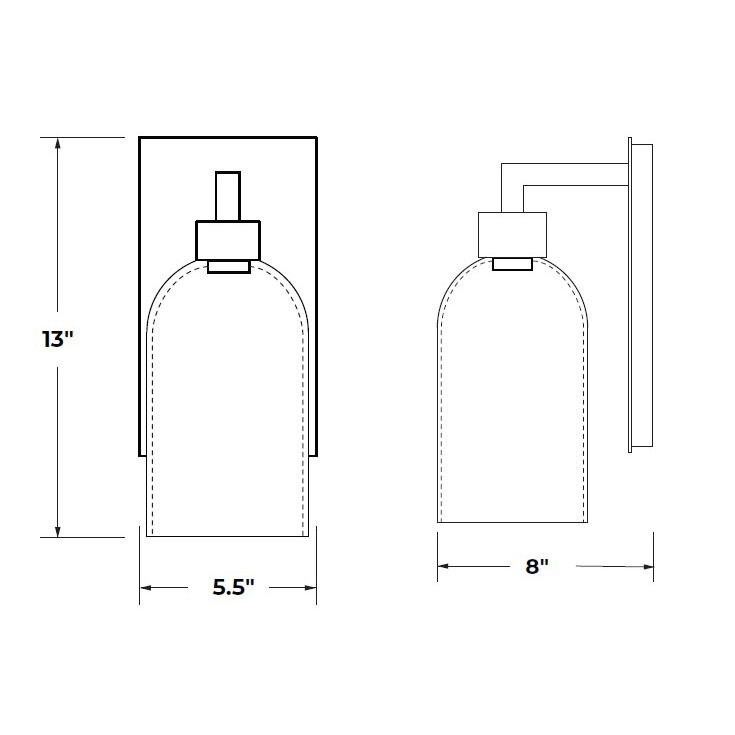 Cloche Petite Sconce Wall - Niche Modern | Wall Sconces - USA & Canada