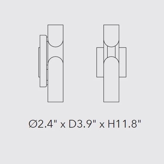 Clash Fixed Wall - Penta | Wall Sconces - USA & Canada