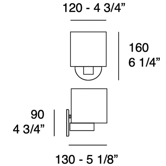 CPL Mini Wall - Prandina | ADA Wall Lights - USA & Canada
