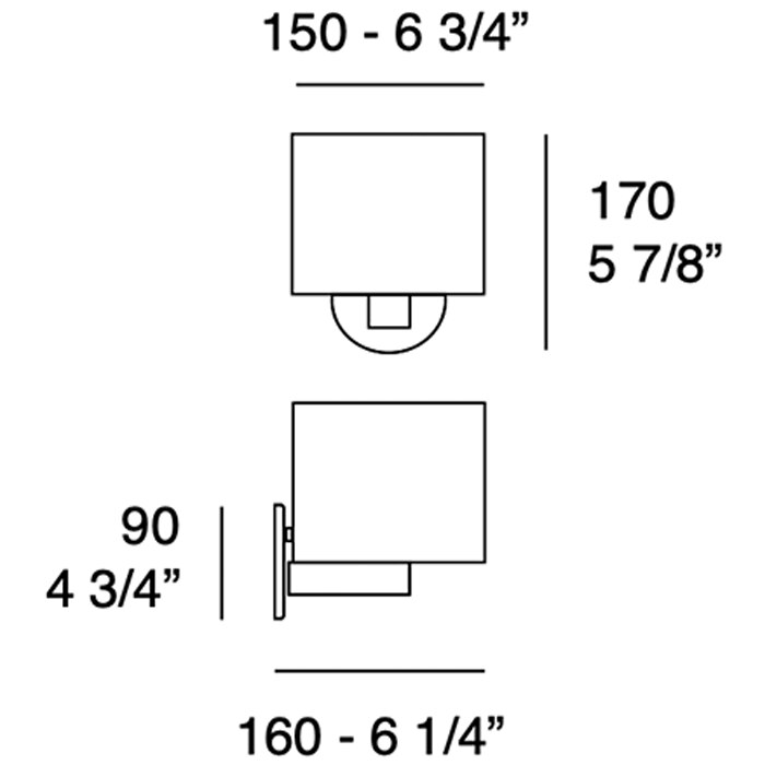 CPL Mini Wall - Prandina | ADA Wall Lights - USA & Canada