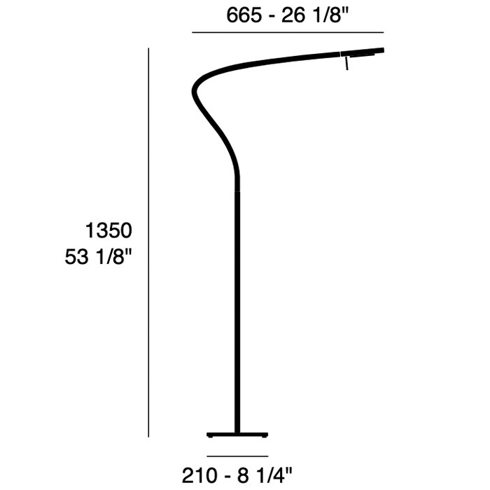 Paraph F3 Floor - Prandina | Task Floor Lamps - USA & Canada