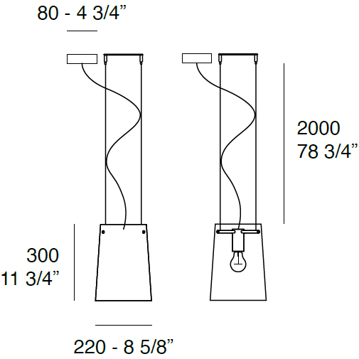 Sera Suspension - Prandina | Pendant Lights - USA & Canada