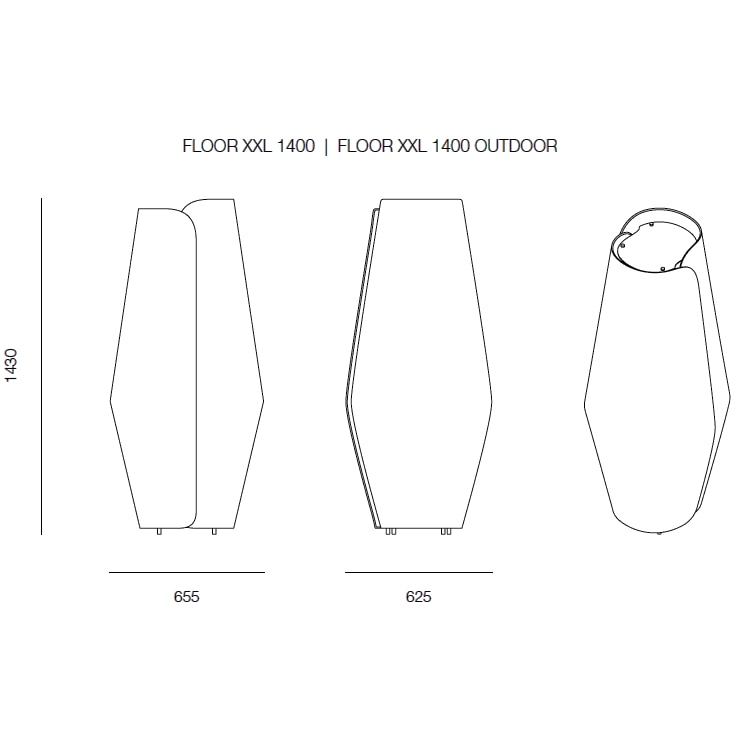 Volute Outdoor Floor - Rakumba | Outdoor Floor Lamps - USA & Canada