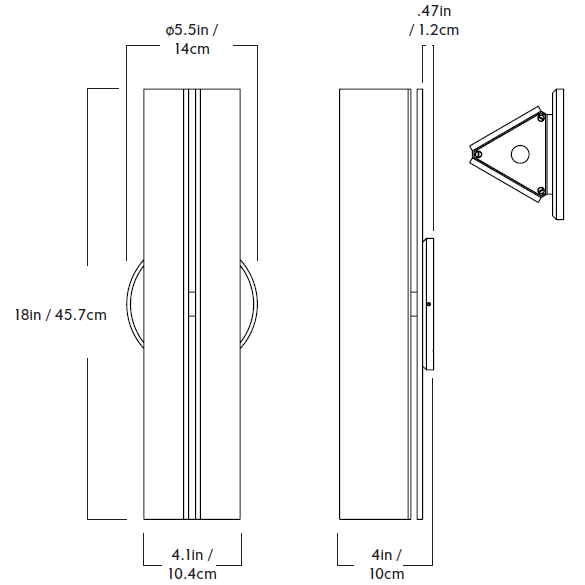 Delta Wall - Roll & Hill | ADA Wall Lights - USA & Canada