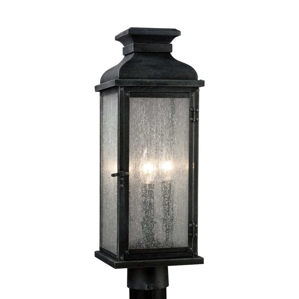 Pediment Post Lantern Outdoor Bollard - Visual Comfort Studio Collection | Classic Outdoor ...