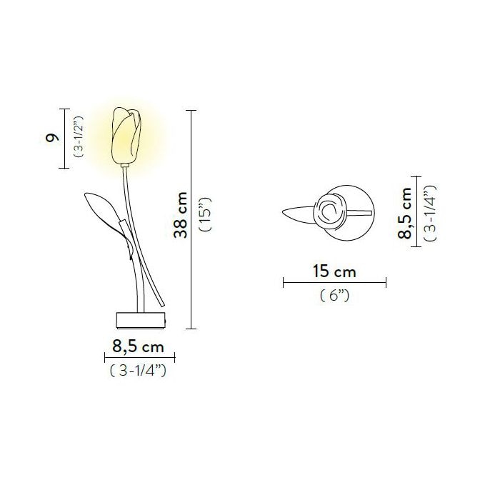 Tulip Battery Portable Table - Slamp | Portable Table Lamps - USA & Canada