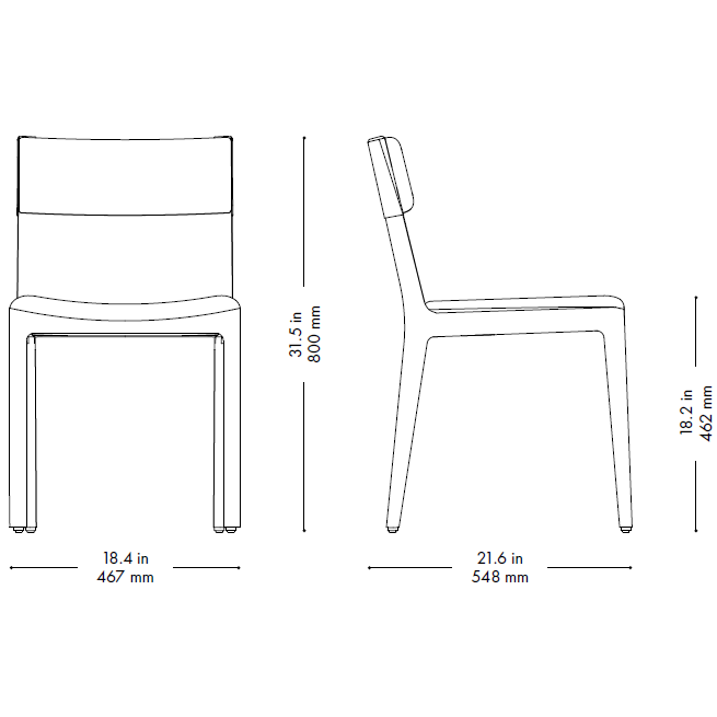 Taylor Dining Chair - Stellar Works | Seating - USA & Canada