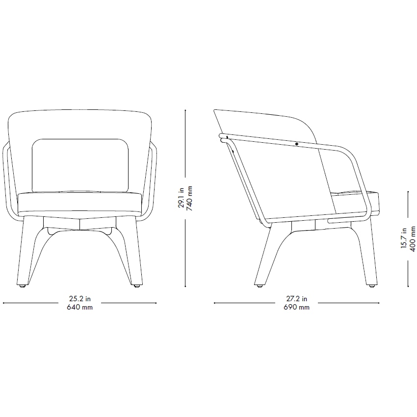 Utility Full Back Lounge Chair - Stellar Works | Seating - USA & Canada