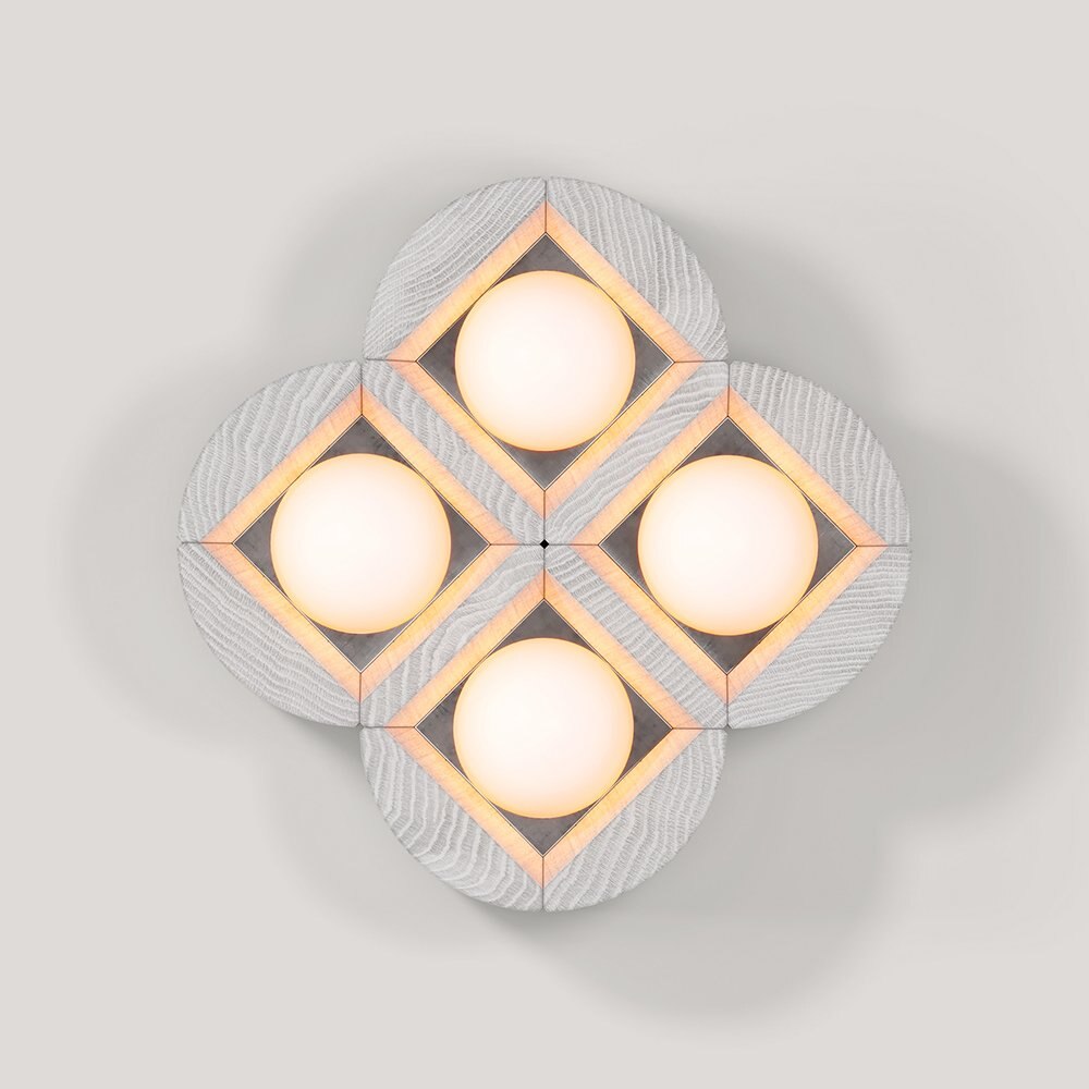 Pillar Quad Dot Wall - Stickbulb | ADA Wall Lights - USA & Canada