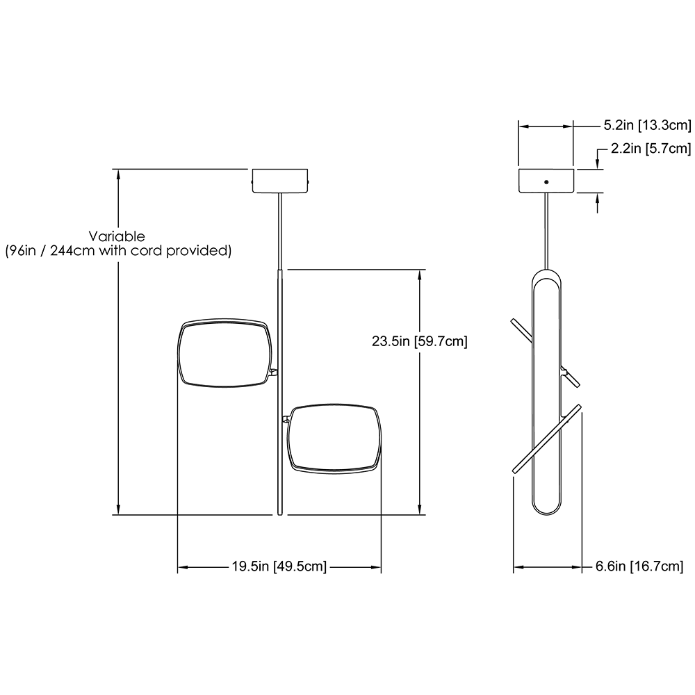 Jalon Pendant Suspension - TIBO | Dining Room Lighting - USA & Canada