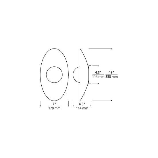 Joni 13in Wall - Visual Comfort Modern Collection | Classic Wall Light ...