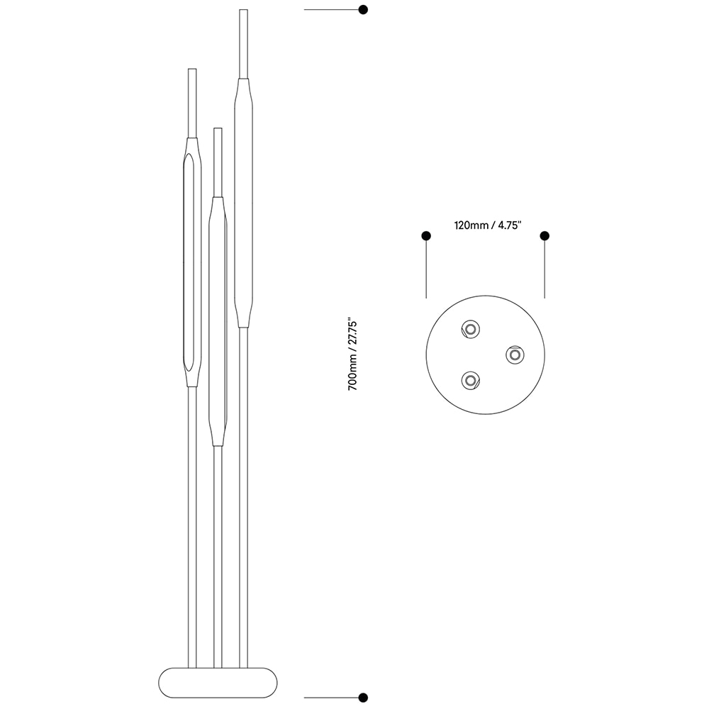 Reed Table Large - Tom Kirk Lighting | Table Lights - USA & Canada