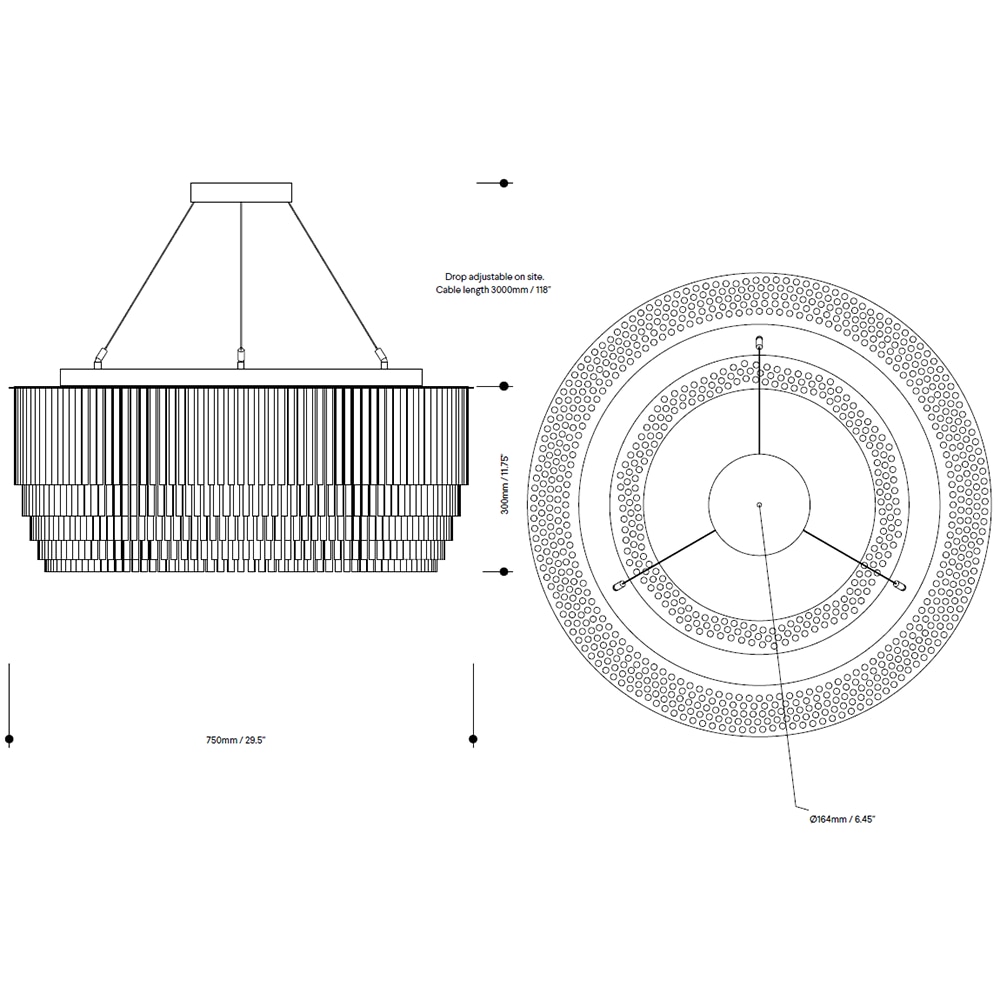Ring Chandelier Suspension - Tom Kirk Lighting | Chandeliers - USA & Canada