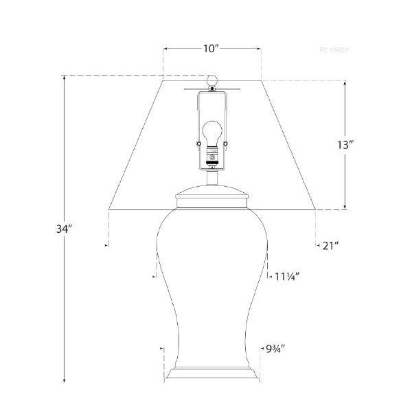 Gable Table - Visual Comfort Signature Collection | Table Lights - USA ...