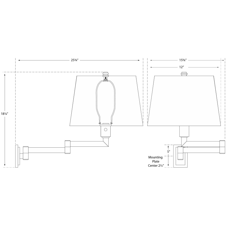 Chunky Swing Arm Wall - Visual Comfort Signature Collection | Spot ...