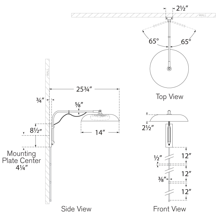 Cyrus Medium Articulating Wall - Visual Comfort Signature Collection ...