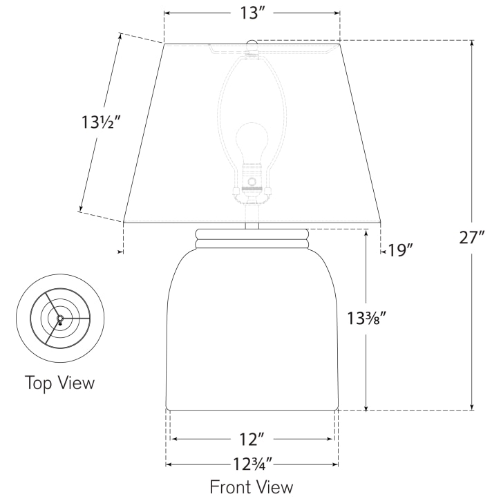 Indra Medium Table - Visual Comfort Signature Collection | Table Lights - USA & Canada