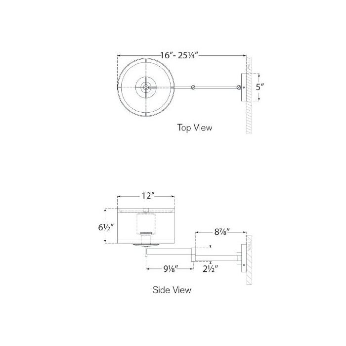 Walker Swing Arm Wall - Visual Comfort Signature Collection | Wall ...
