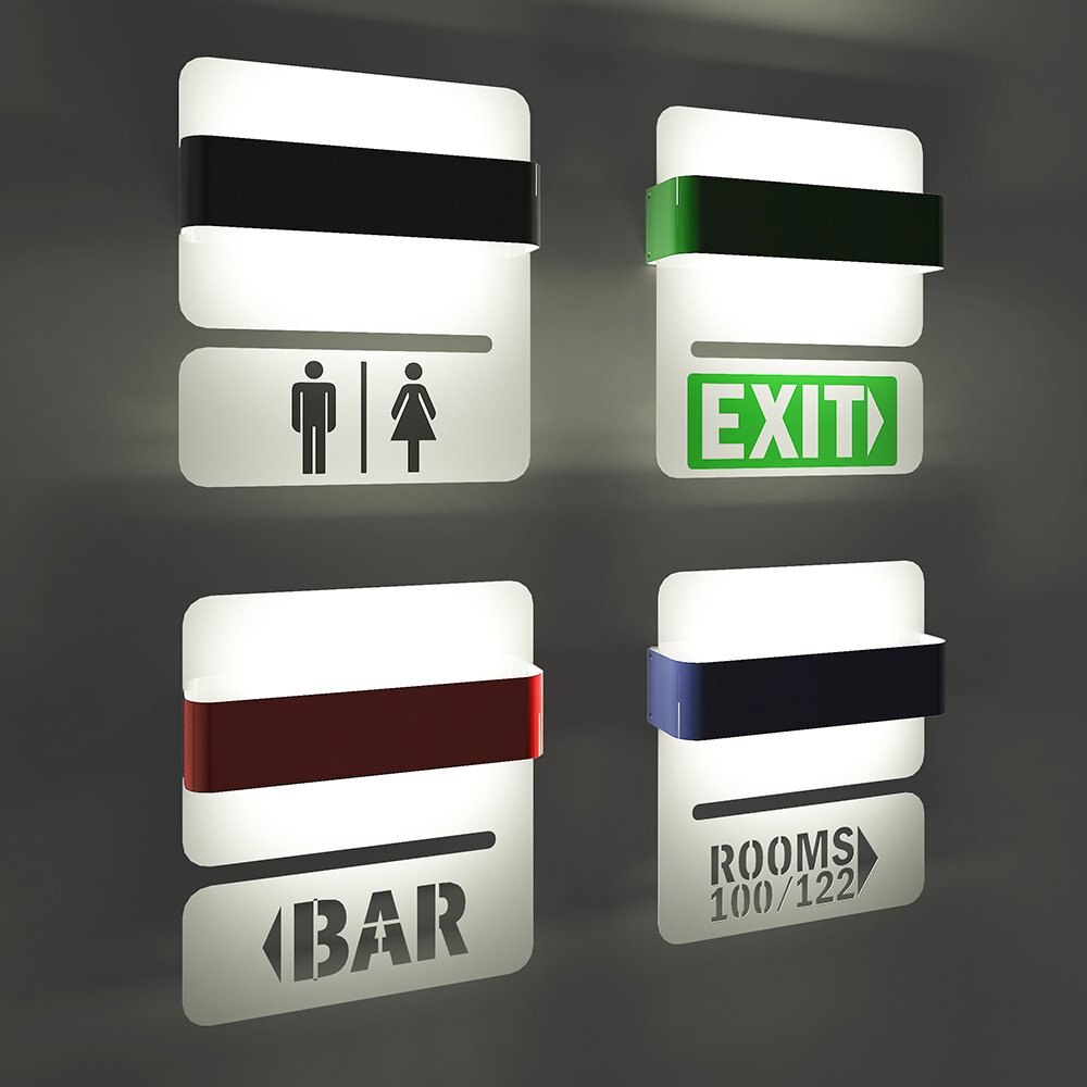 Manta Sign Wall - ZAVAluce | Wall Signage Lights - USA & Canada